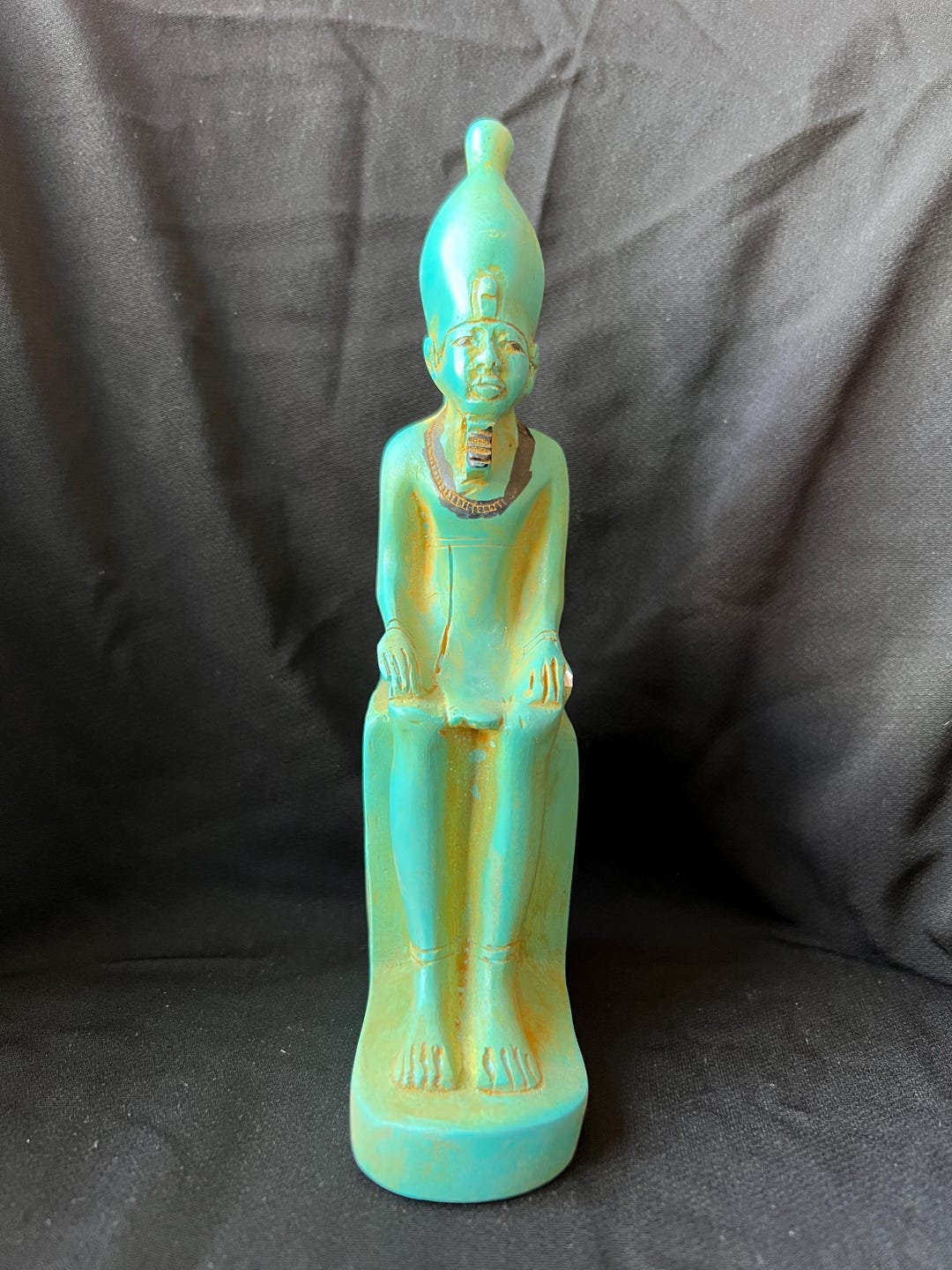 Blue Osiris Statue | Ancient Egyptian God of Afterlife and Renewal ...