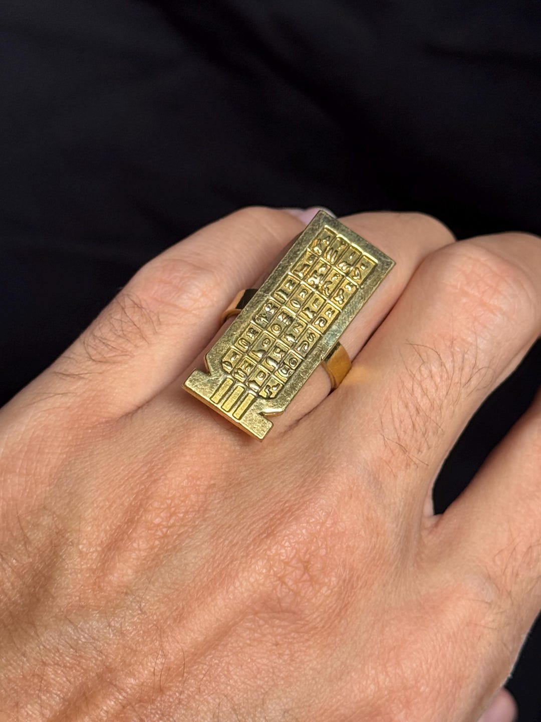 Ancient Egyptian Adjustable Ring With Egyptian Pharaonic Symbols ...