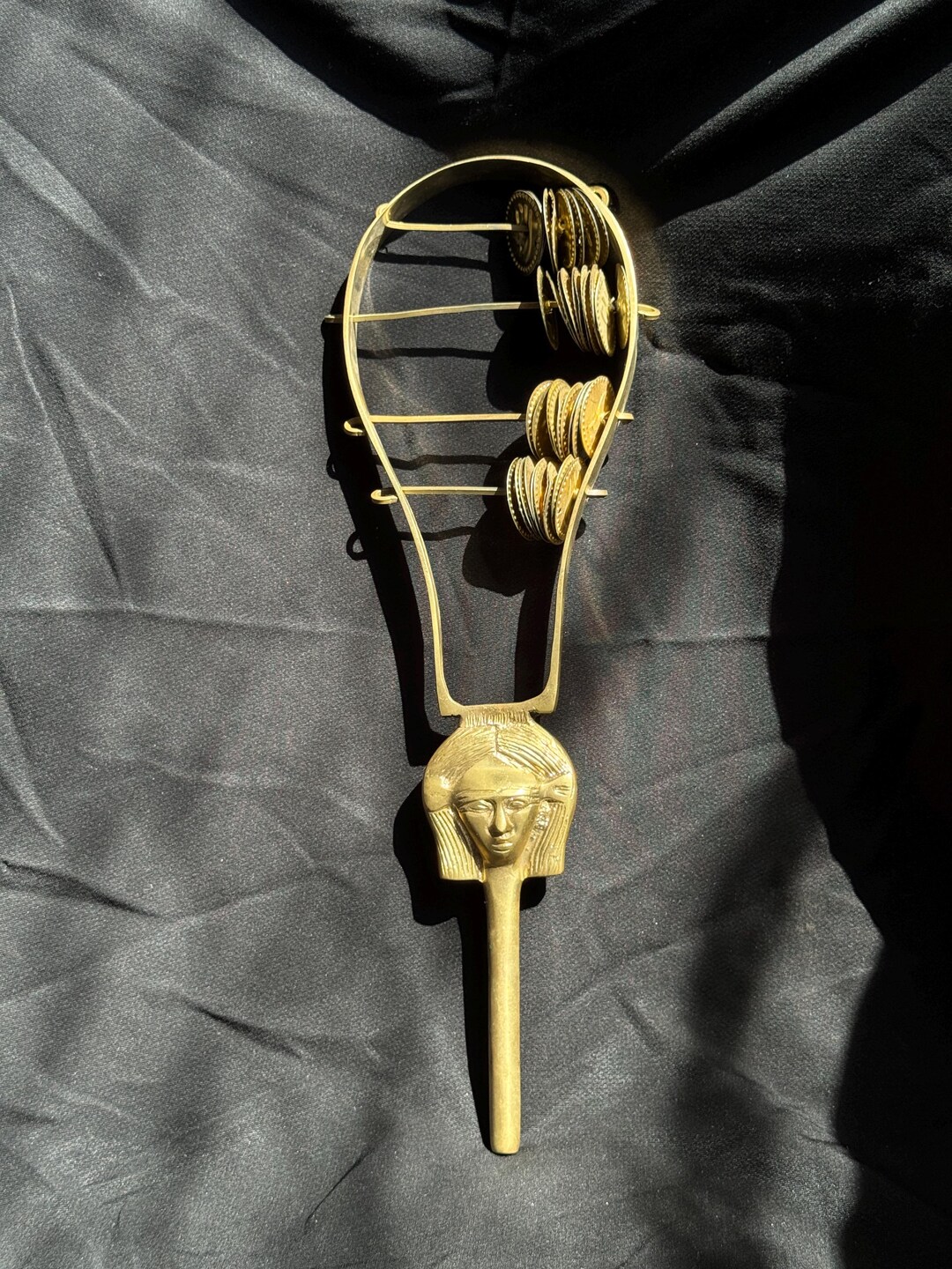 Unique Goddess Hathor Sistrum Made of Copper - Sacred Musical ...