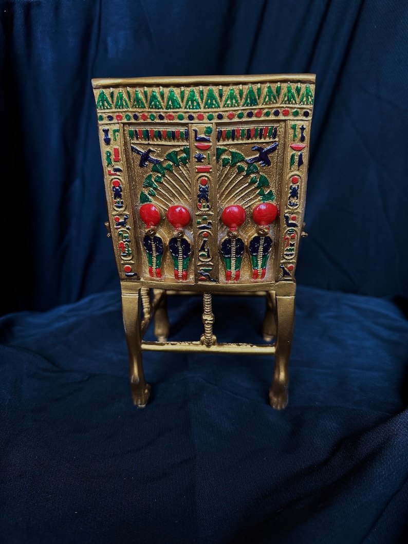 Tutankhamun Lions Throne Museum Chair Original Resin Replica of the ...