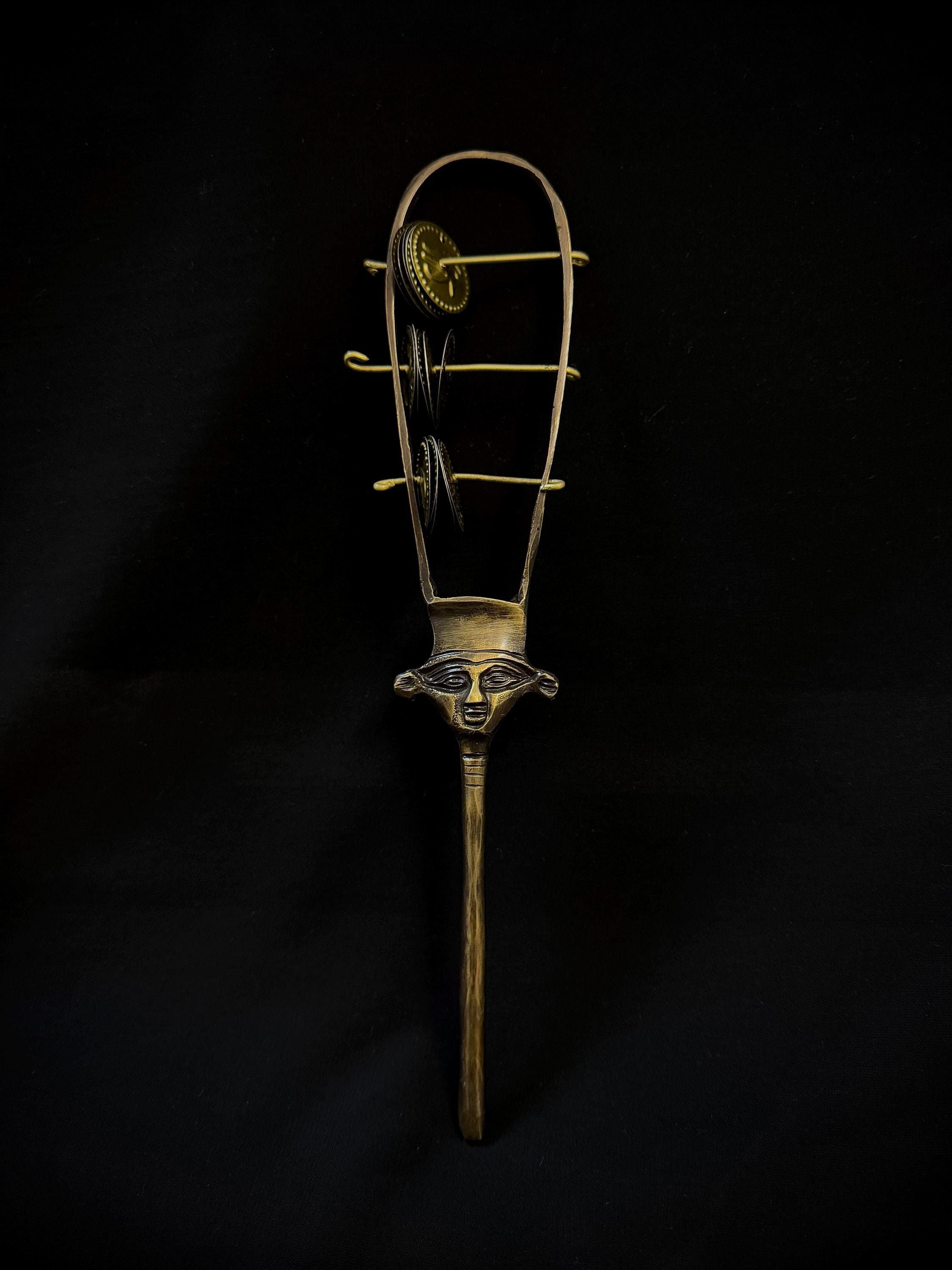 Replica Unique Goddess Hathor Copper Sistrum Made of Copper - Sacred ...