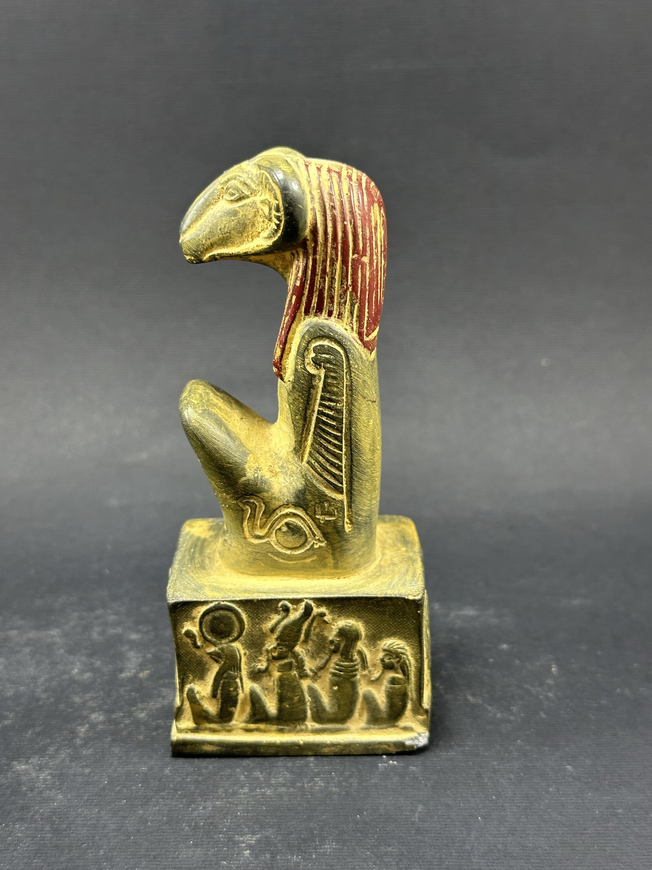Set of Four Ancient Egyptian Deities Carving Statues Egyptian Deities ...