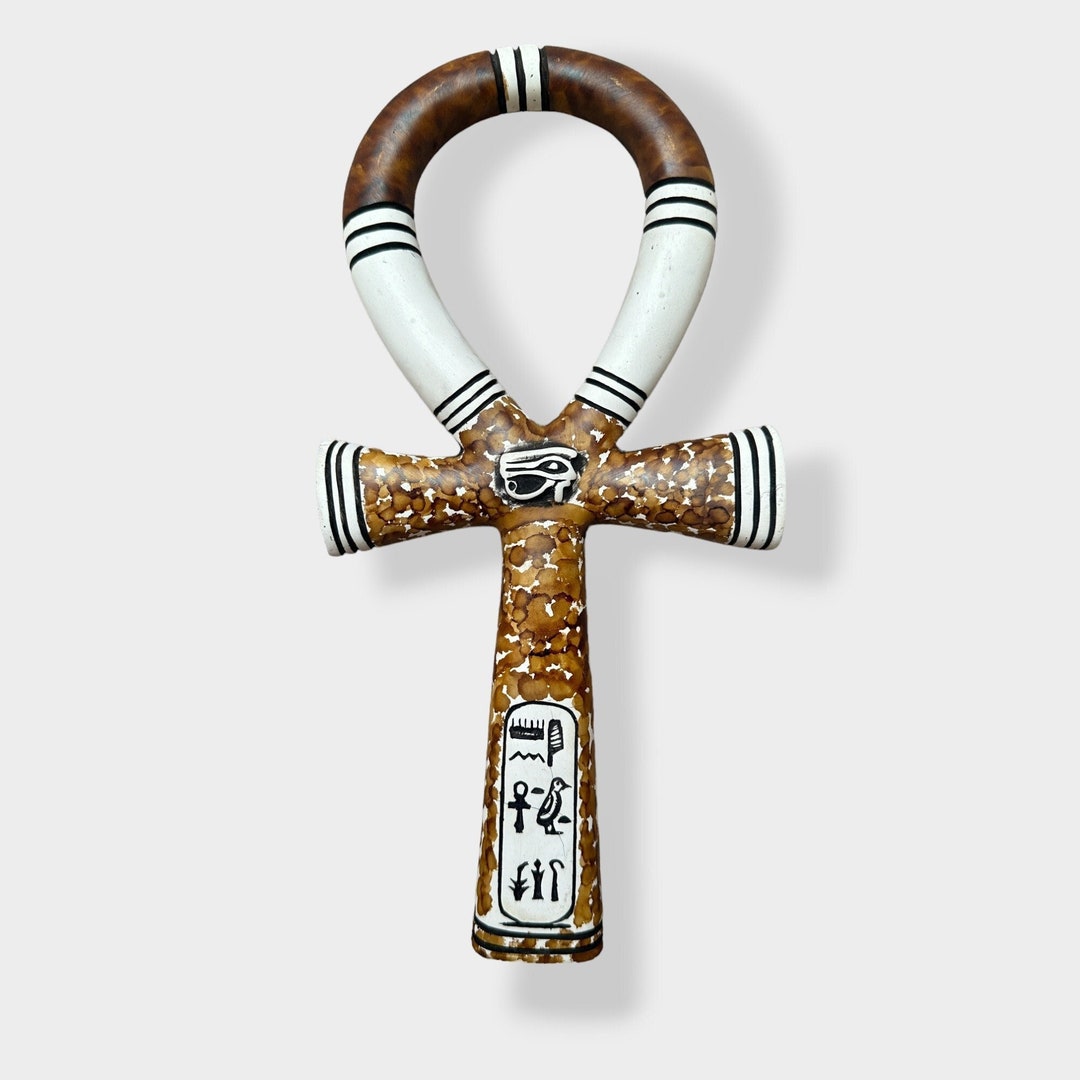 Ankh Key of Life Egyptian Cross with Hieroglyphic Letters Ankh Egyptian ...