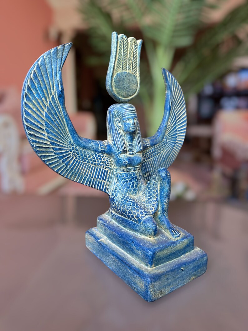 Unique Statue of Egyptian Goddess Maat With Open Wings Made in Egypt - Etsy