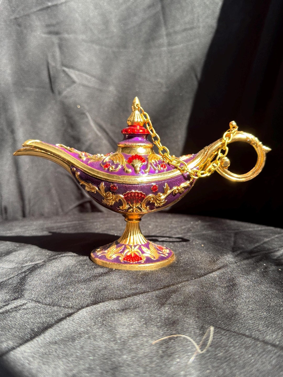 Handmade Aladdin Magic Lamp Genie Lamp Antique Oil Lamp Brass ...