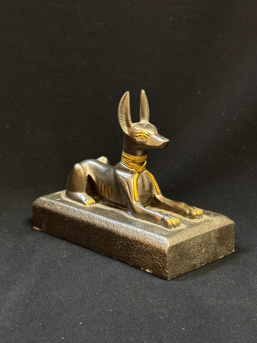 Anubis Statue Egyptian Jackal God Figurine Ancient Mythology Decor ...