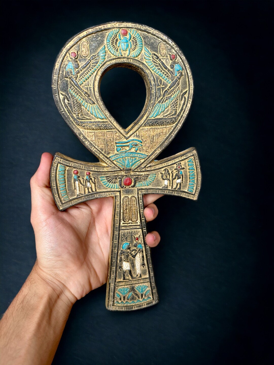 Healing Ankh Key of Life Egyptian Cross for Rituals Ceremonies and ...