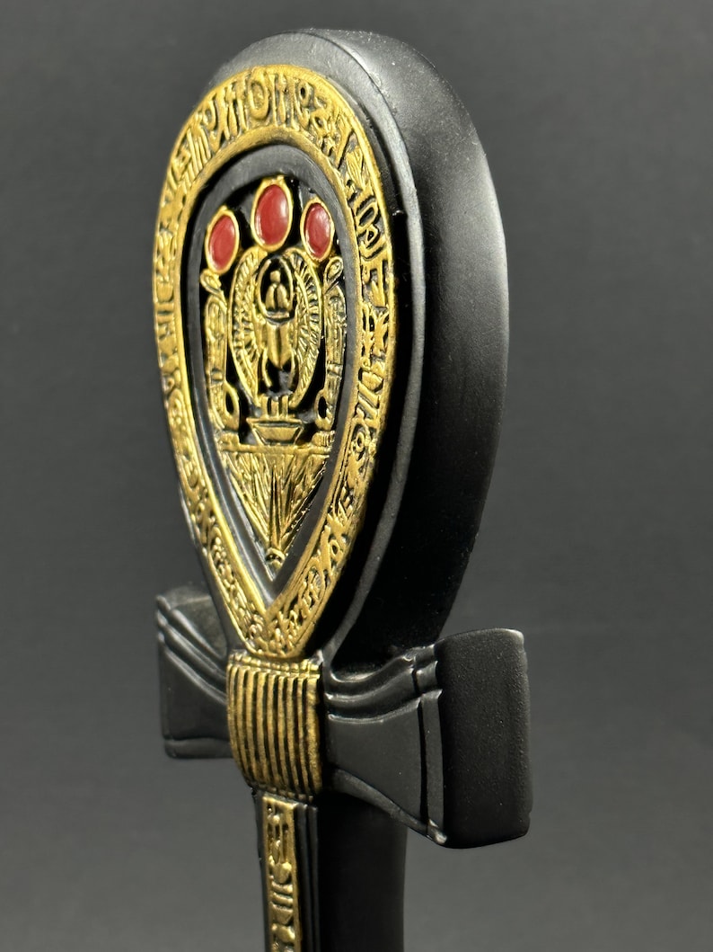 Standing Ancient Egyptian Ankh Key of Life Black and Golden - Etsy