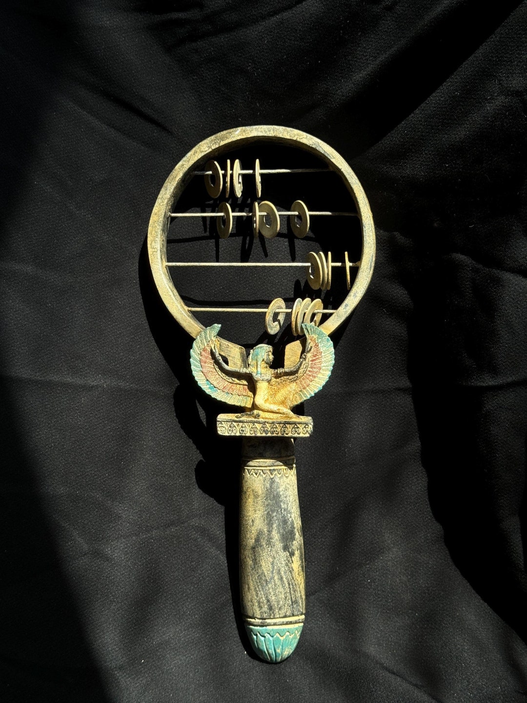 Vintage Ancient Egyptian Sistrum of Goddess Isis Musical Instrument ...