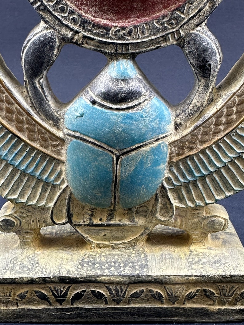 Handcrafted Scarab Beetle Sculpture Symbol of Renewal Handmade - Etsy