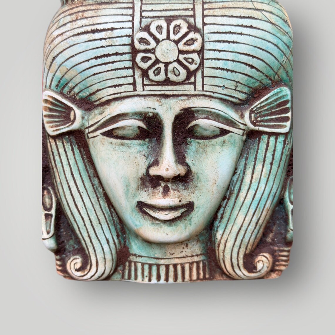 Hathor Face Wall Mounted Stone Egyptian Goddess Mask Made in Egypt. - Etsy