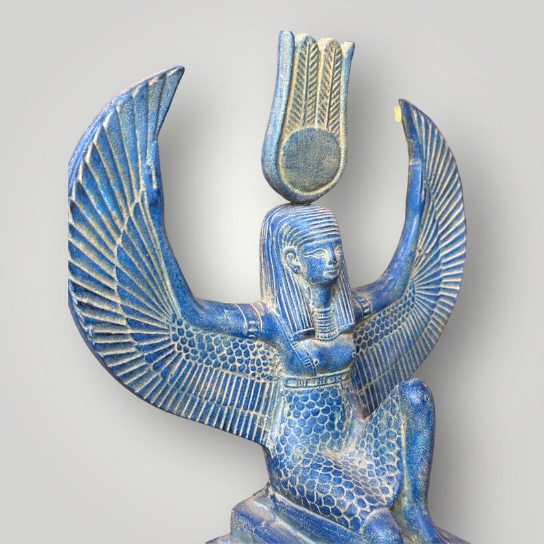 Unique Statue of Egyptian Goddess Maat With Open Wings Goddess of Truth ...
