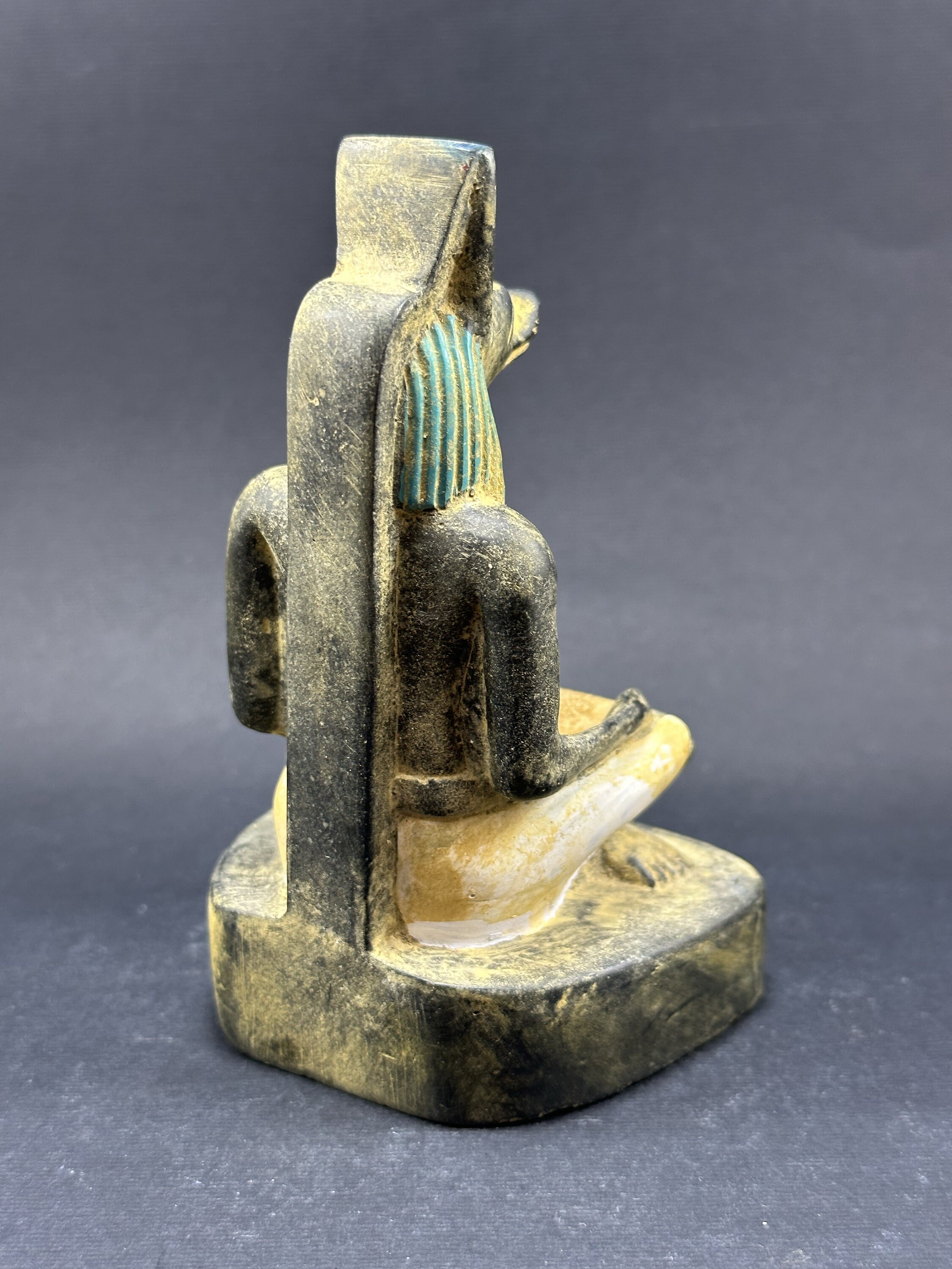 Egyptian Seated Statue Anubis the Statue of the Ancient Egyptian Anubis ...