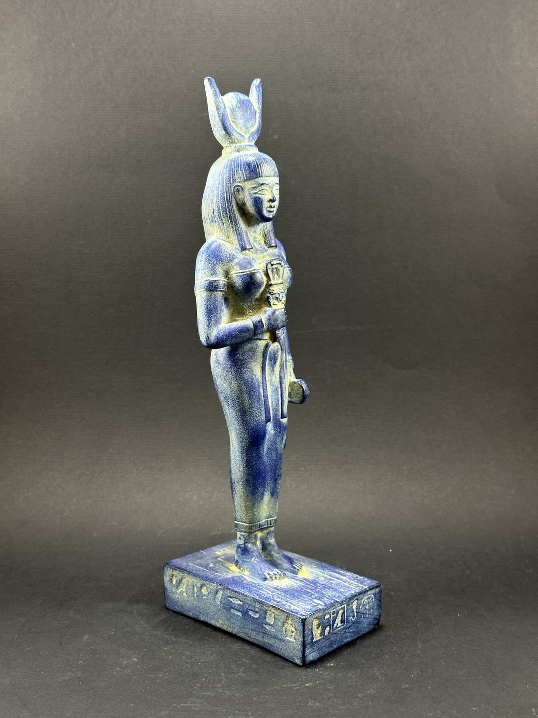 Authentic Statue of Isis Goddess Ancient Egyptian Sculpture Handmade ...