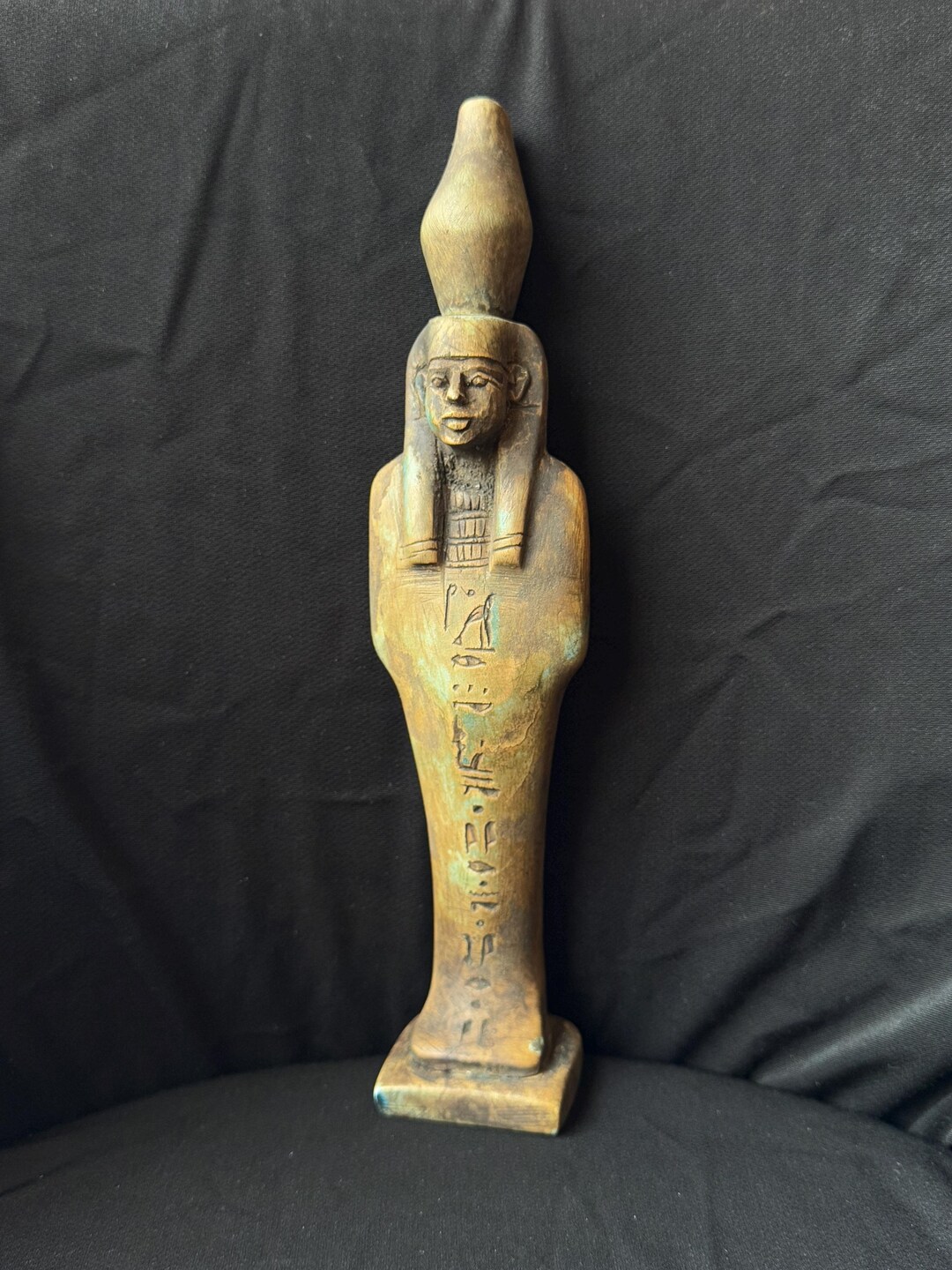 Brown Toned Osiris Statue With Hieroglyphs Ancient Egyptian God of ...