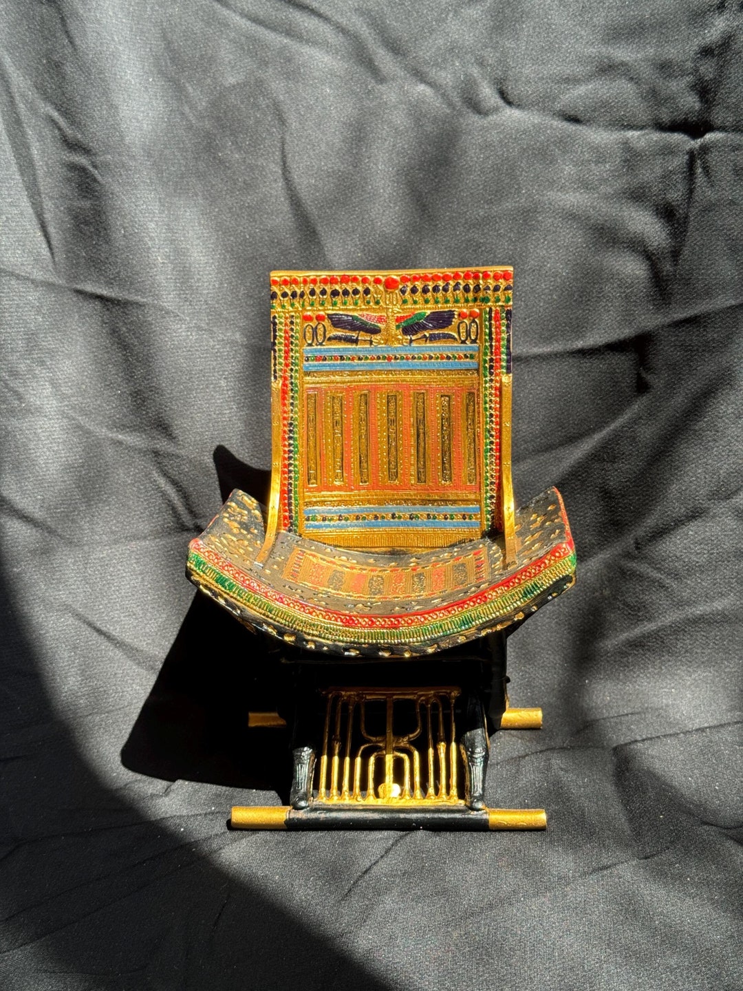 Chair of King Tutankhamun Museum Throne Chair Original Resin Replica of ...
