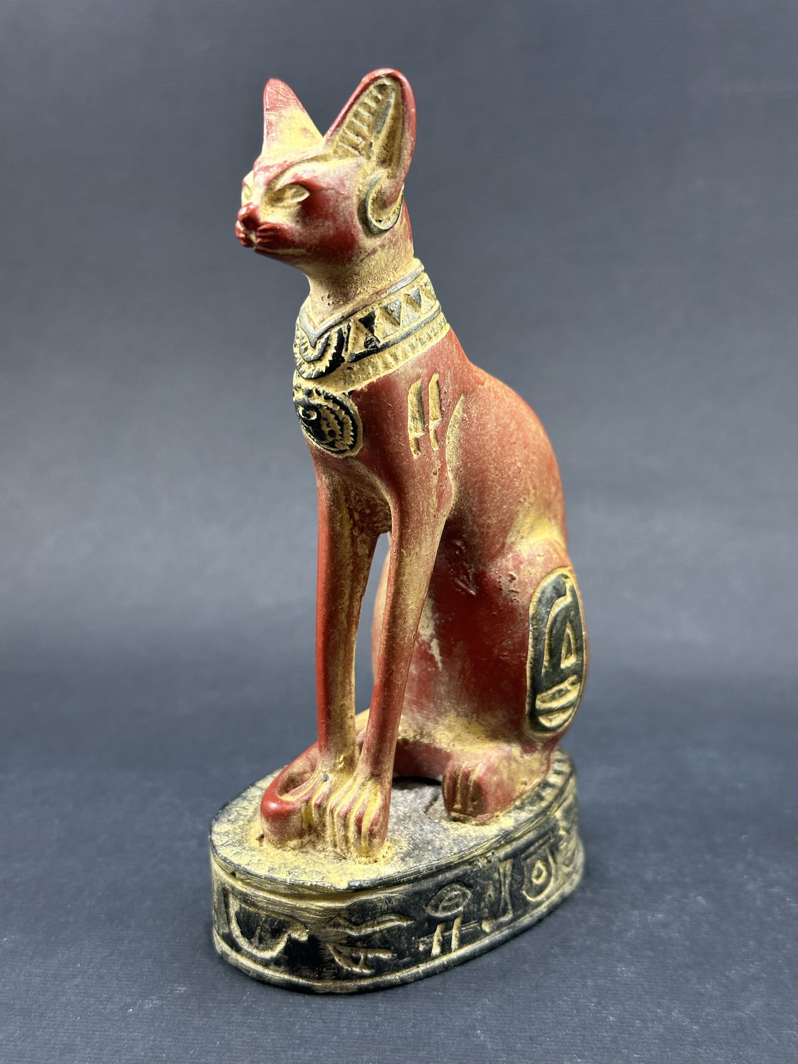 Egyptian Set of Bastet Statues Standing Bastet Statue Free - Etsy