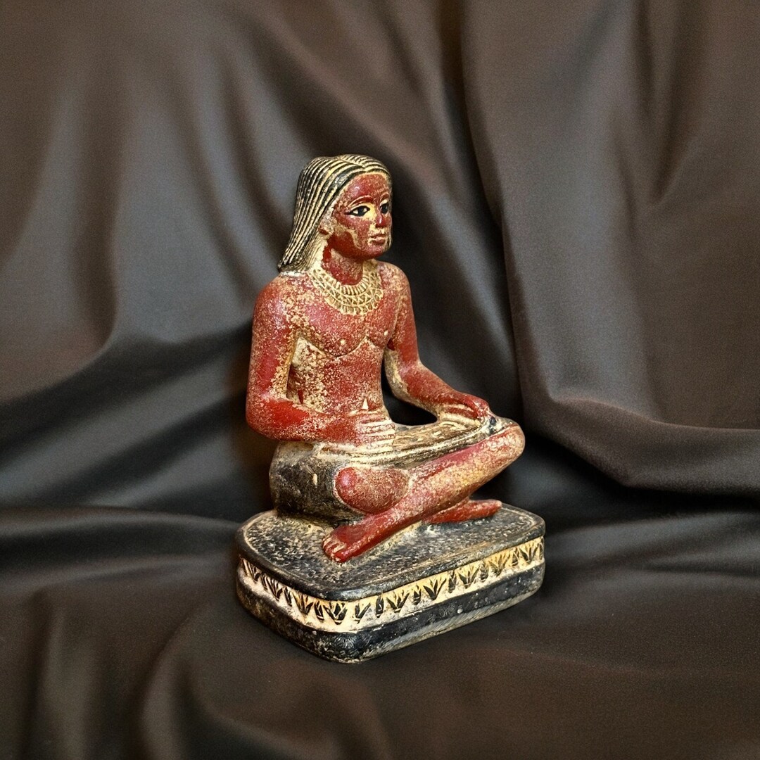 The Seated Scribe Ancient Egyptian Scribe Statue Timeless Wisdom the ...
