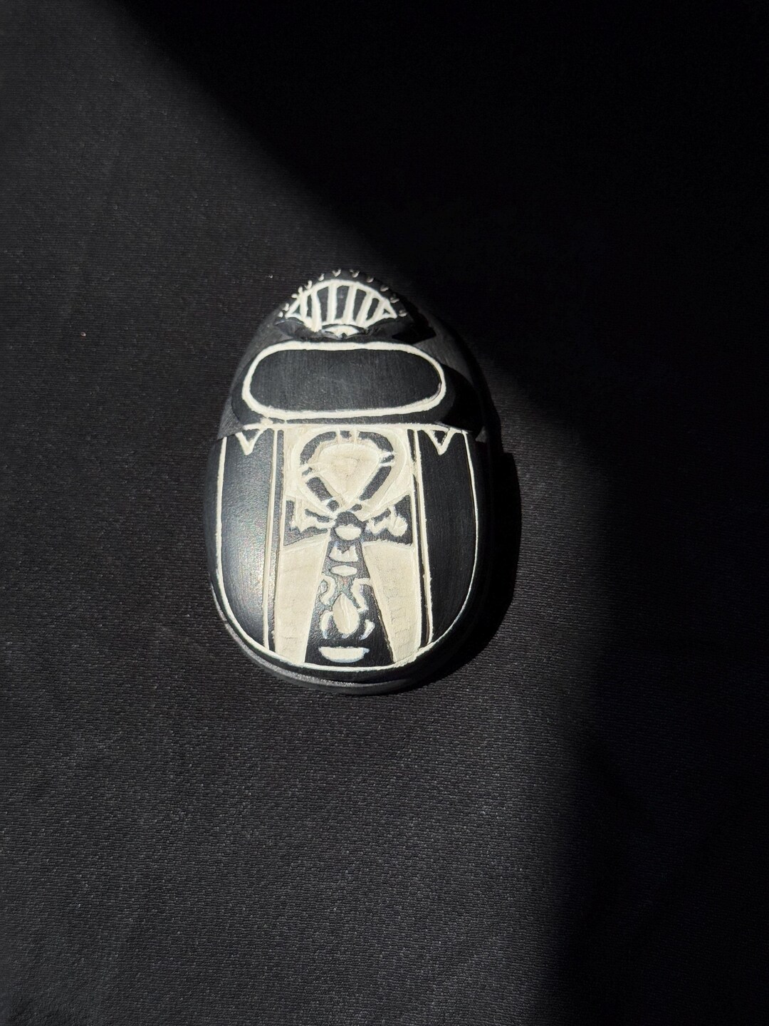 Ancient Egyptian Scarab Beetle Stone Carving | Hieroglyphic Engraved ...