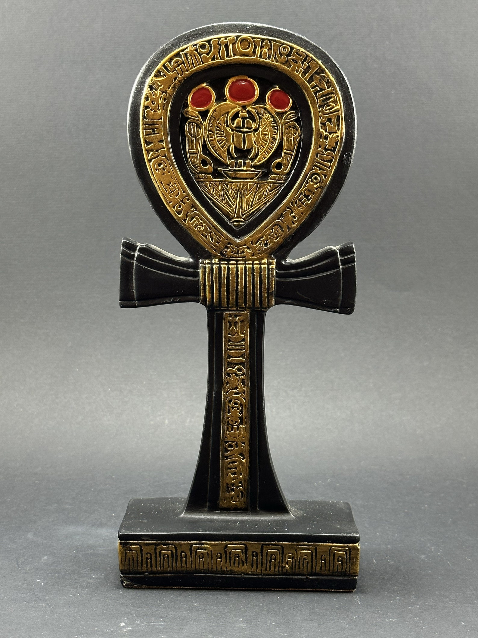 Standing Ancient Egyptian Ankh Key of Life Black and Golden - Etsy