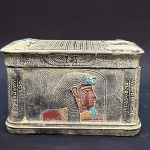 Authentic Treasure Box of Ancient Egyptian Pharaonic Style Treasure ...