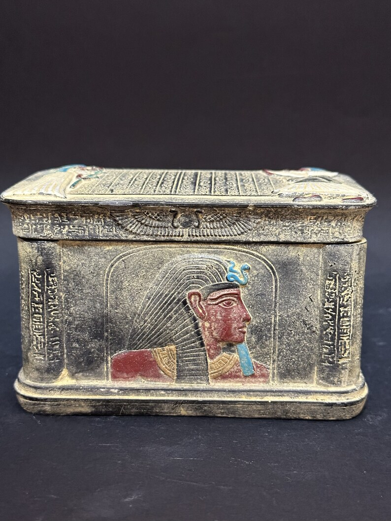 Authentic Treasure Box of Ancient Egyptian Pharaonic Style Treasure ...