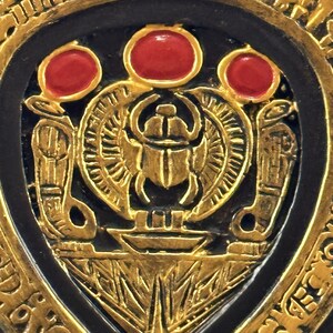 Standing Ancient Egyptian Ankh Key of Life Black and Golden Colors ...