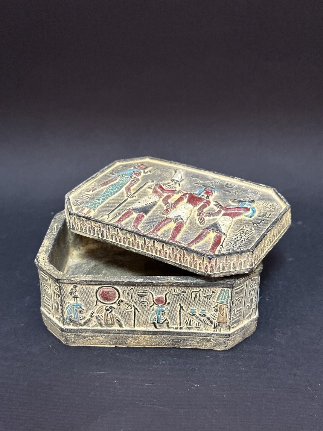 Ancient Egyptian Pharaonic Style Treasure Box Egyptian Treasure Box ...