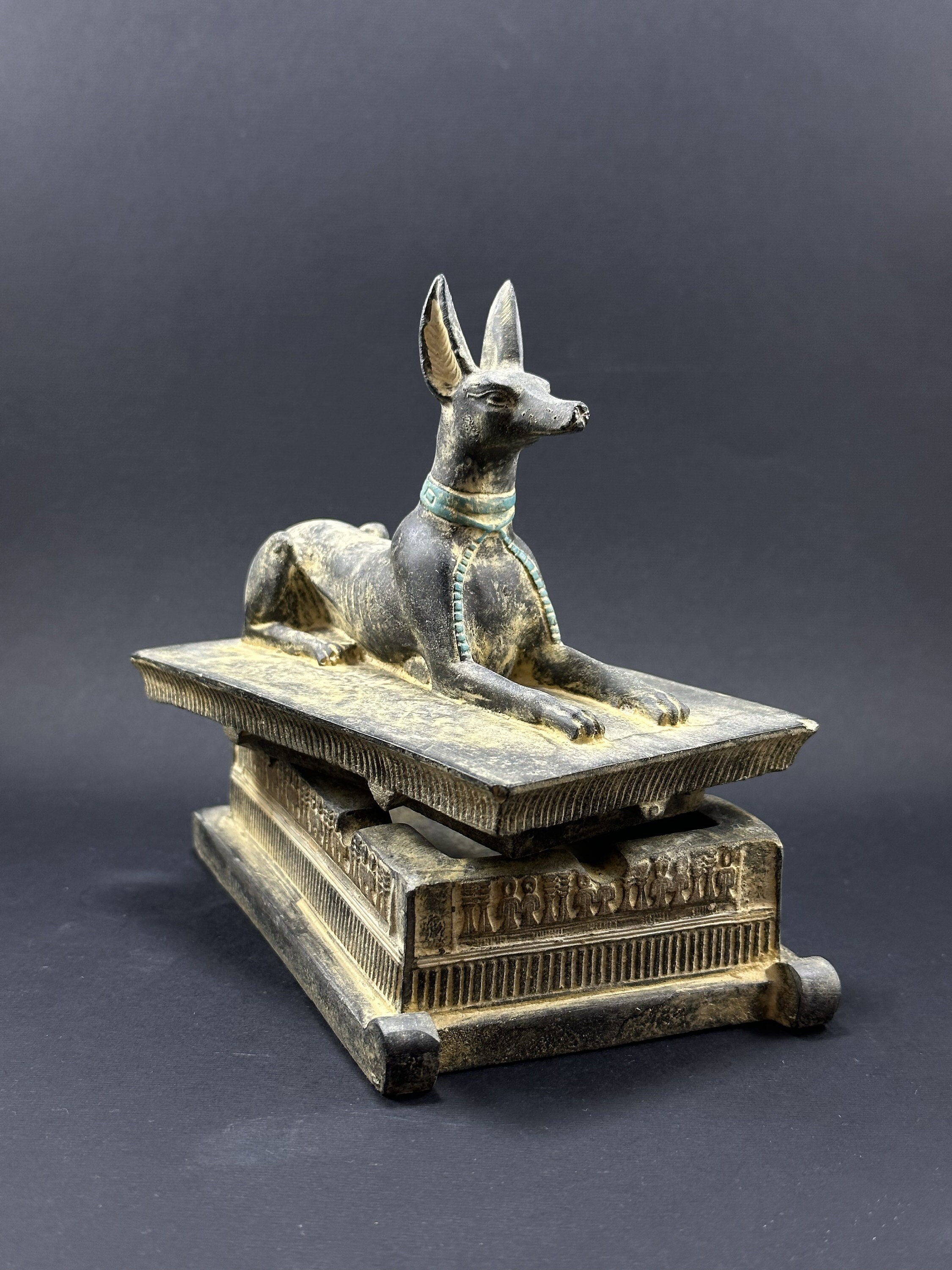 Openable Anubis Tomb Ancient Sculpture Anubis God Sitting on a - Etsy