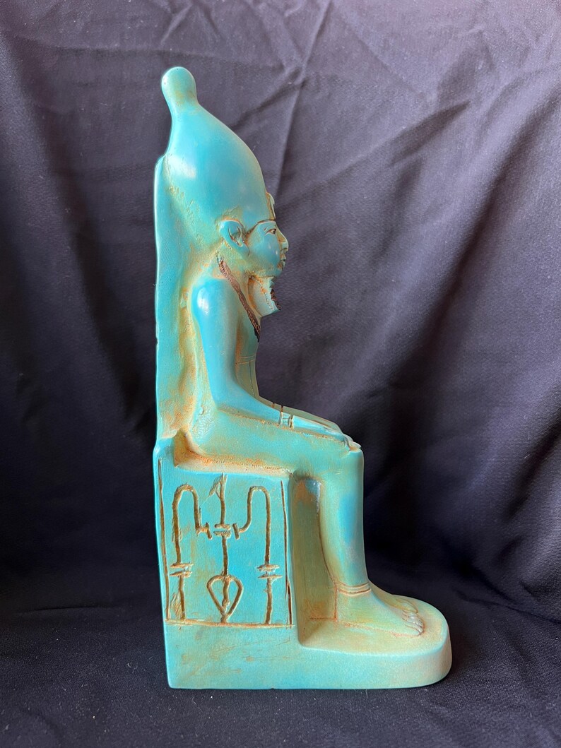 Blue Osiris Statue | Ancient Egyptian God of Afterlife and Renewal ...