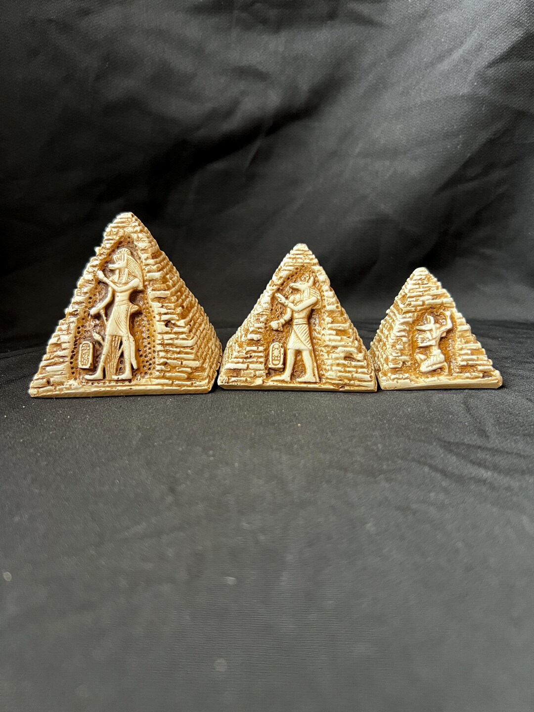 Egyptian Mini Pyramid Trio Set Made in Egypt - Etsy