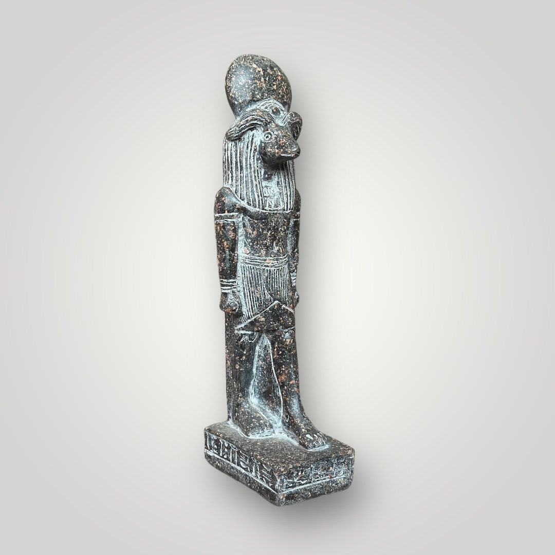 Khnum Ram Statue Egyptian God of Creation Figurine Handmade Sculpture ...
