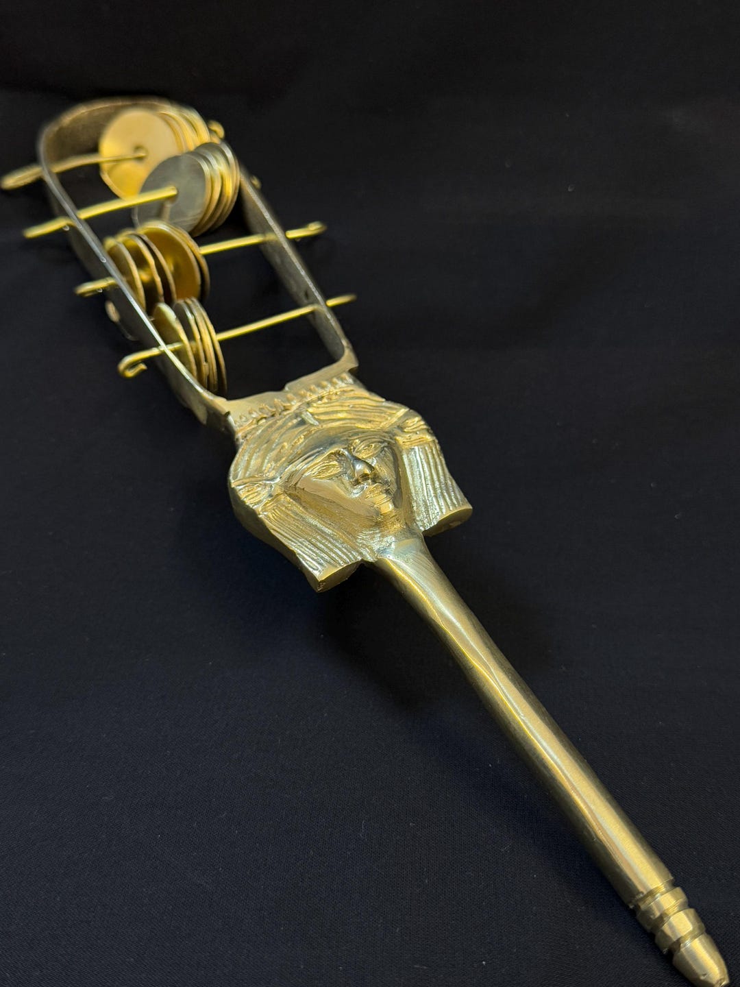 Goddess Hathor Sistrum Made of Copper Unique Sacred Musical Instrument ...