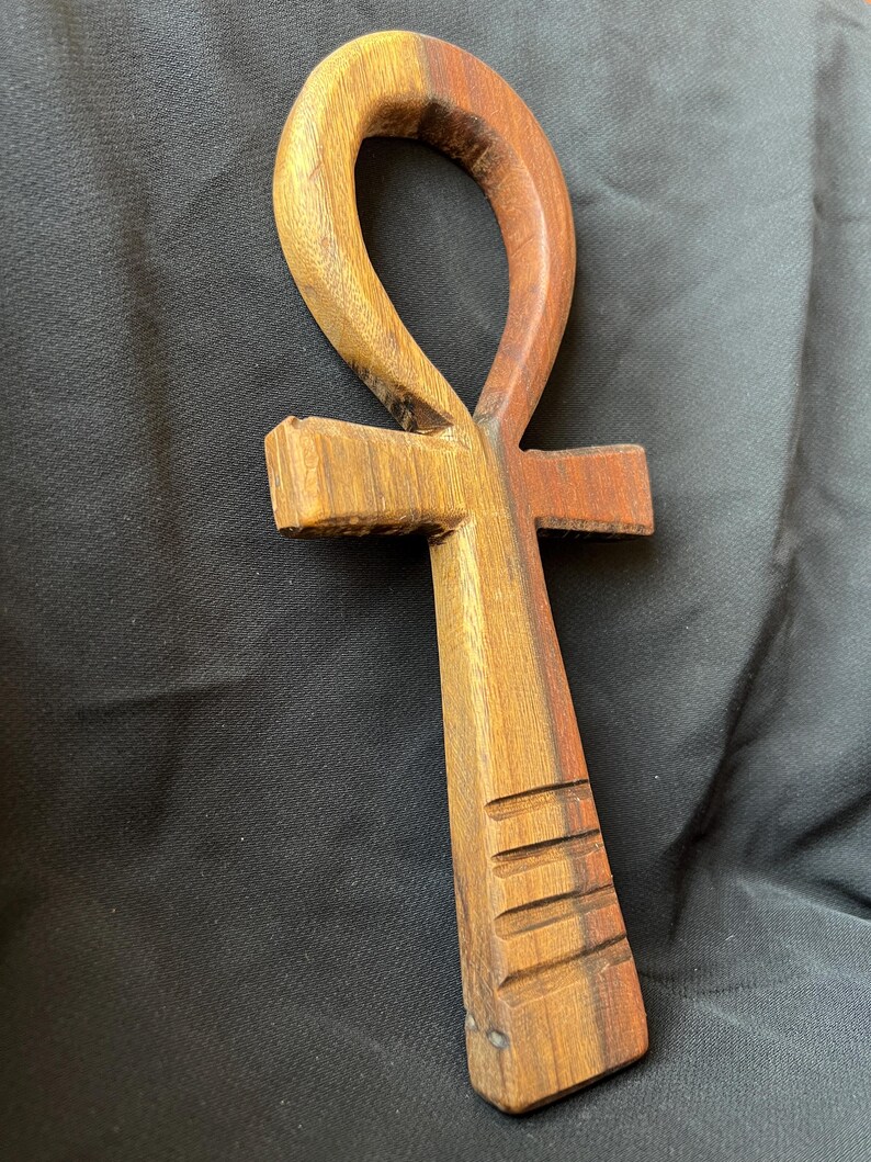 Handcrafted Wooden Ankh Key of Life | Ancient Egyptian Symbol of ...