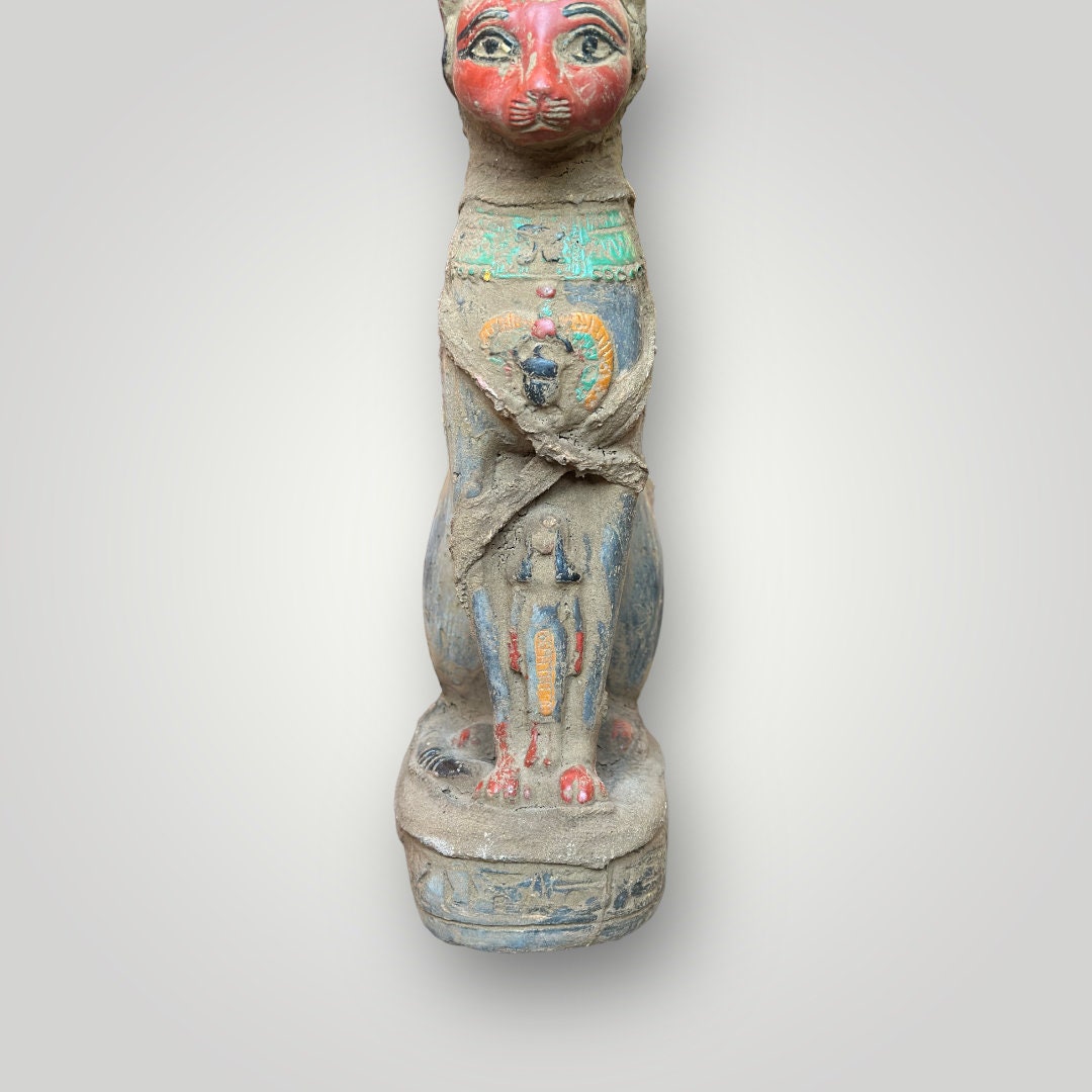 Unique Egyptian Goddess Bastet With Grave Clothes Egyptian Mummified ...