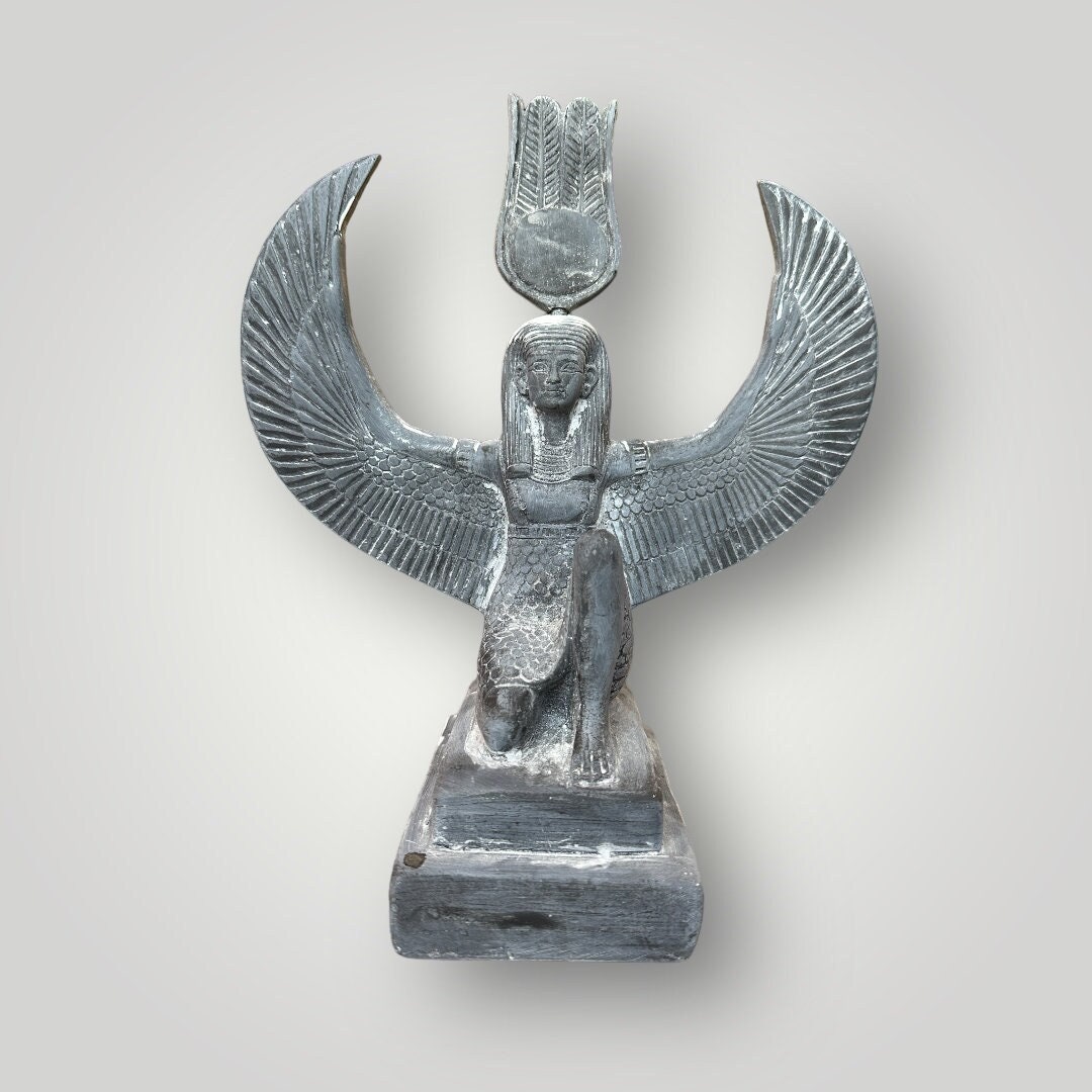 Unique Statue of Egyptian Goddess Maat With Open Wings Goddess of Truth ...