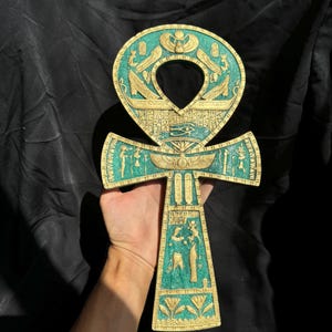 Ankh Key of Life With Pharaonic Symbols Home Decor Egyptian Altar ...