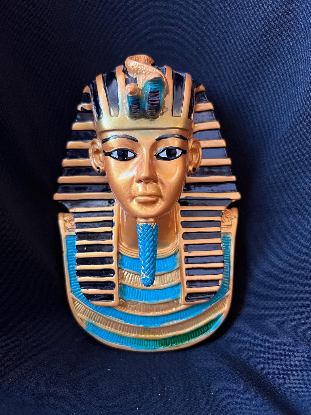 Unique King Tut Pharaoh Bust Wall Hanging – Colorful Egyptian Decor ...