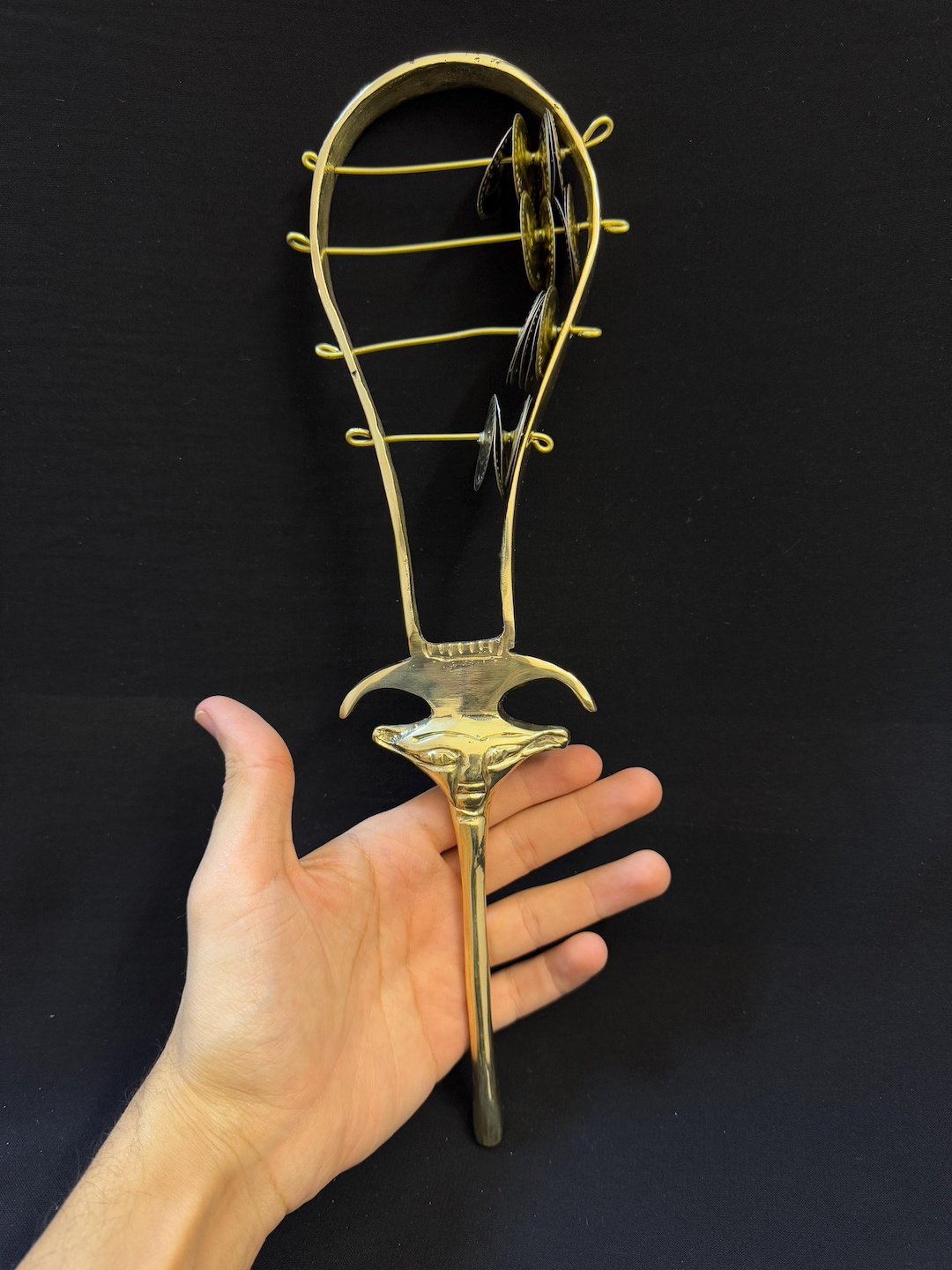 Ancient Egyptian Sistrum of Goddess Hathor Copper Sacred Musical ...