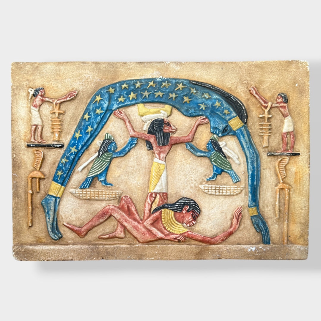 Wall Mounted Plaque Ancient Egyptian Reproduction the Creation of the ...