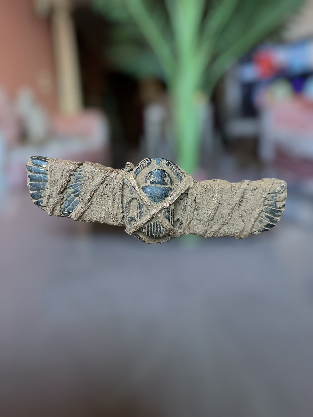 Mummified Ancient Egyptian Antiquities Winged Scarab Beetle Khepri ...