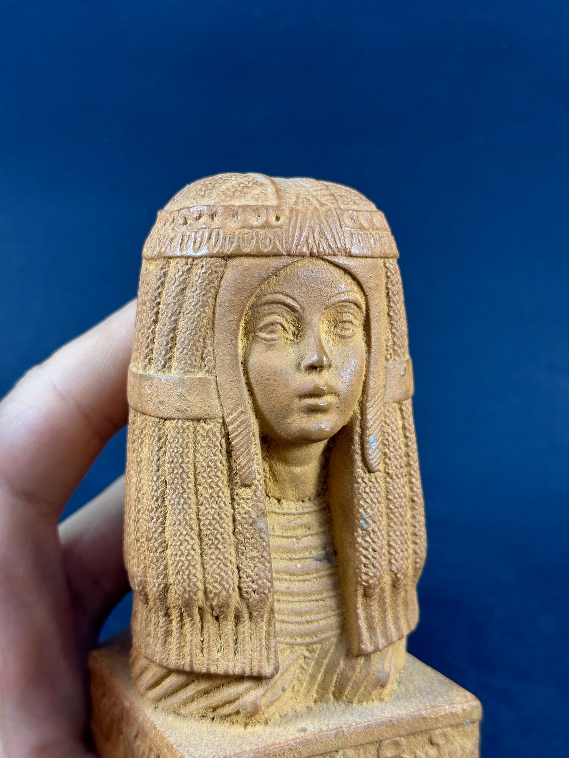 Egyptian Beauty Queen Cleopatra Bust Hamr Stone Made in - Etsy