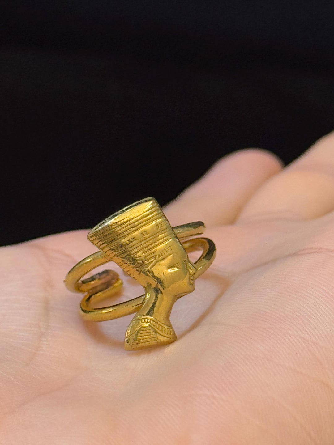 Unique Ring of Nefertiti Unique Ring Ancient Egypt Nefertiti Bust Ring ...