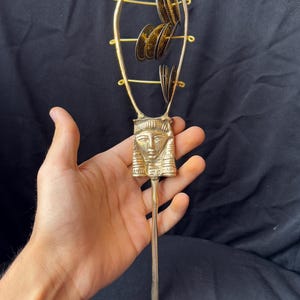 Brass Egyptian Sistrum With Queen Face Ancient Ritual Rattle Instrument ...