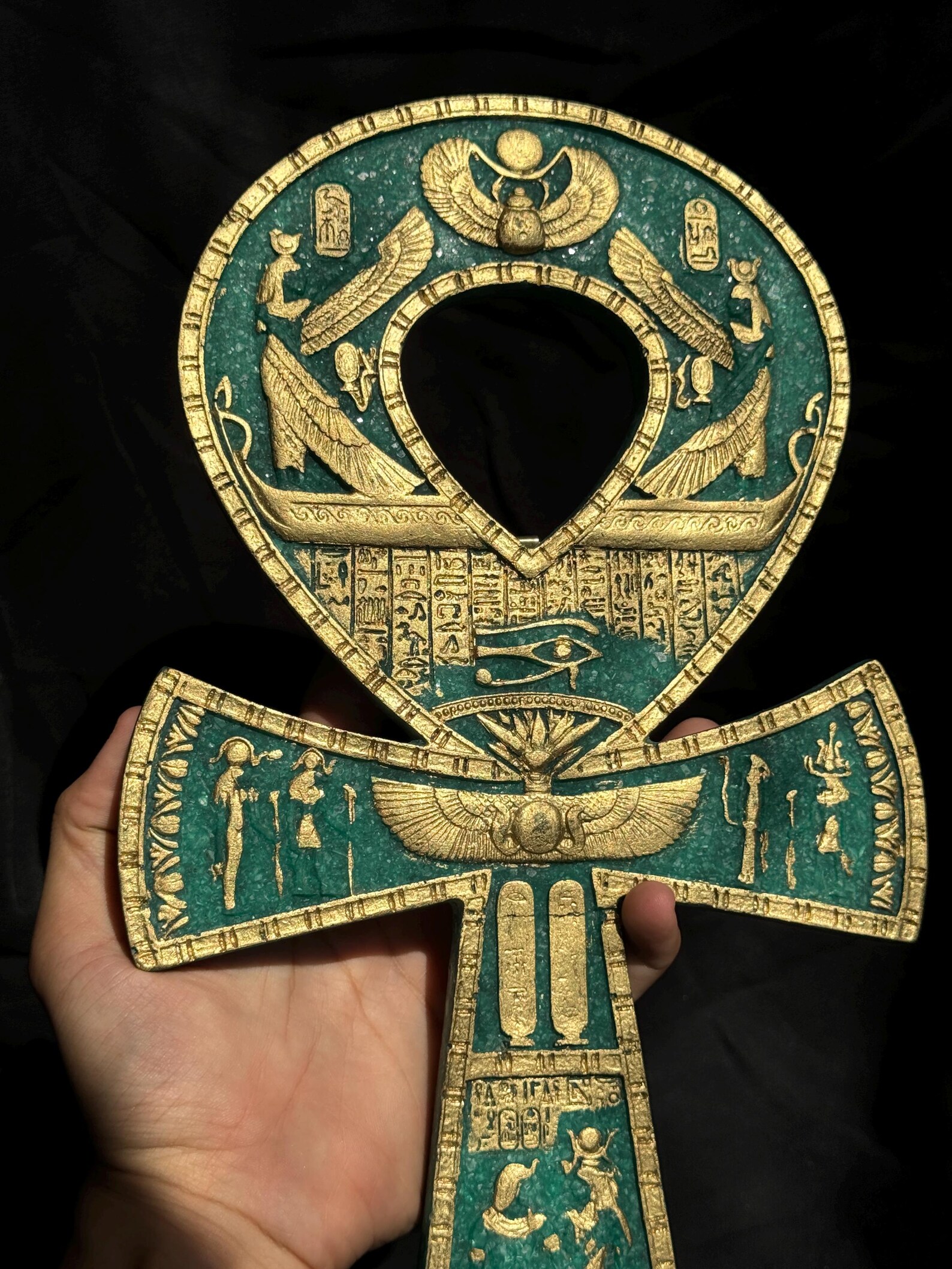 Egyptian Ankh Key of Life Amulet With Pharaonic Symbols Crossword ...
