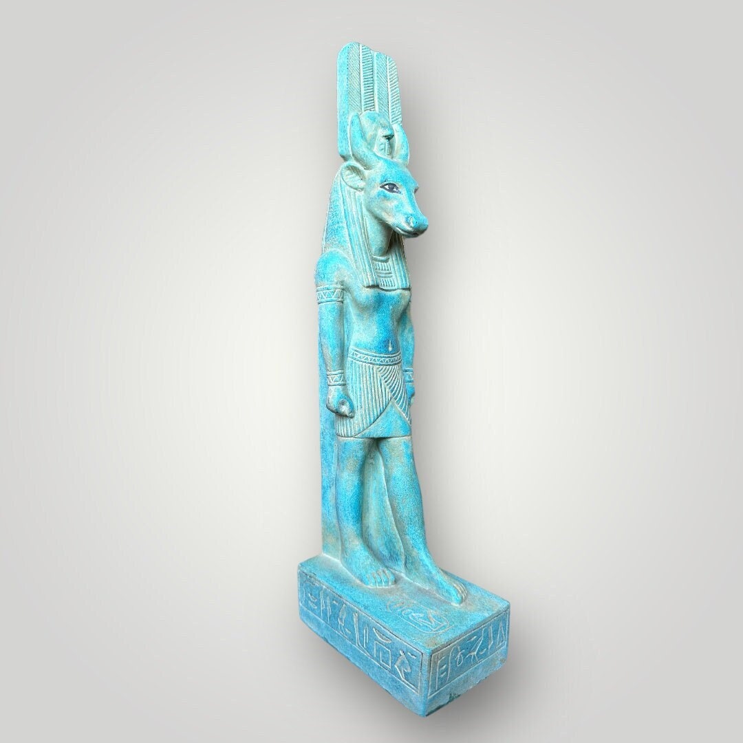 Montu Statue God of War and Lord of Medamud Bulls Head Amazing Stone ...