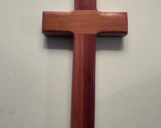 7.5 Handcrafted Cedar Wall Cross. - Etsy