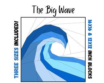 Wave Quilt Block Pattern - Etsy