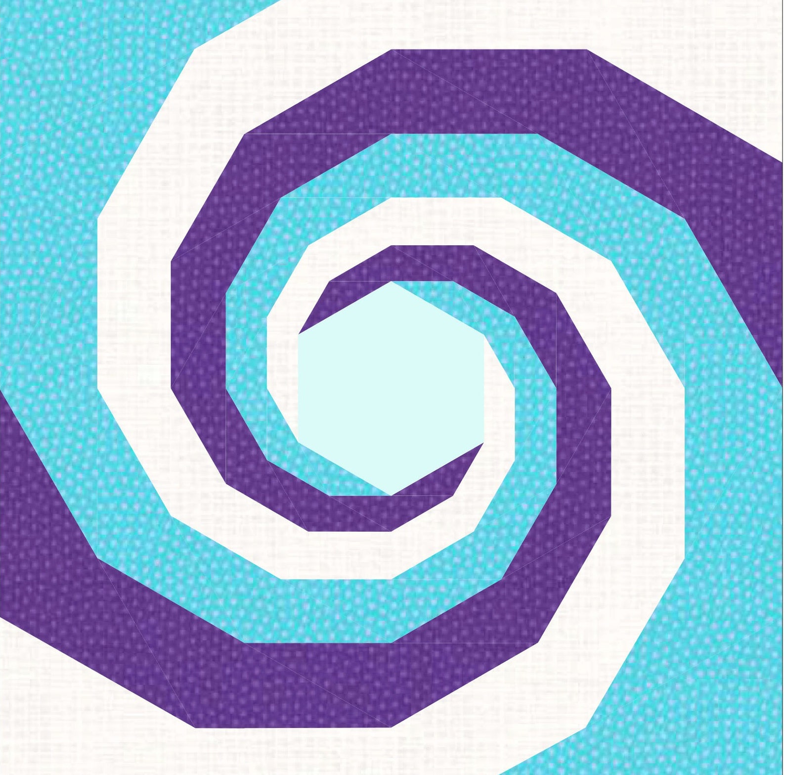 Vortex Quilt Block - 4 Sizes & 3 Variations - Foundation Paper Pieced ...