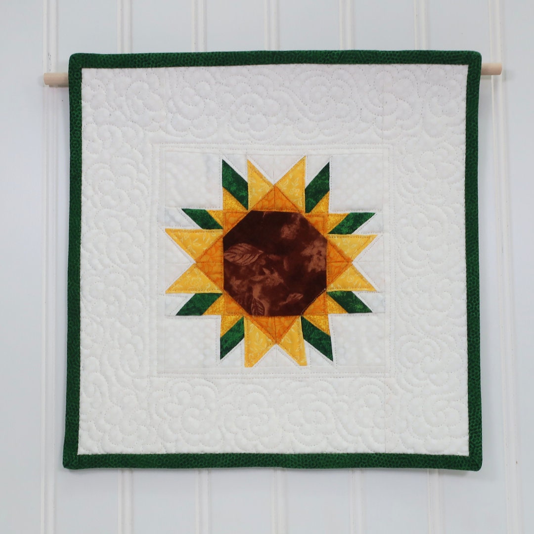 Sunflower Mini-quilt Wall Hanging - Etsy